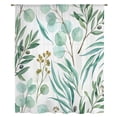 Boho Green Sheer Curtains 63 Inch Length for Bedroom, Spring Summer ...