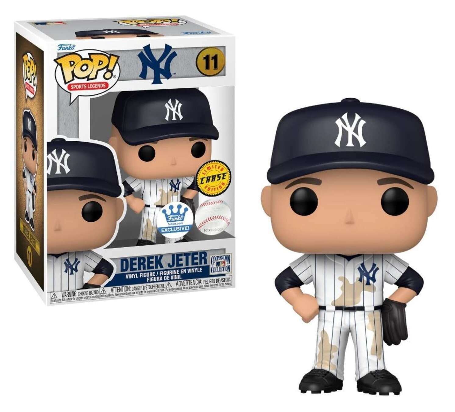 Funko POP! Sports Legends New York Yankees CHASE Derek Jeter #11 [Muddy ...