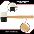 Hyper Tough Rubber Mallet 16-Ounce Double Headed Tool with Hardwood ...