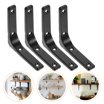 Homoyoyo Wall Mounted Bracket for Shelf Wood Beige 1Set - Walmart.com