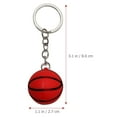 BESTYASH 12Pcs Assorted Color Sports Keychain Pendant Metal Key Rings ...