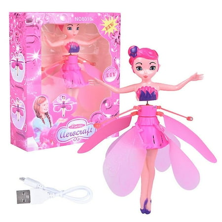 JOYWEI Crystal Flyers Pink Magical Flying Pixie Toy, Girl Toys, Girls ...
