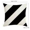 Dianopex 1PC Black and Beige Throw Pillows Square Decorative Modern Geometry Print Pillowcases ...