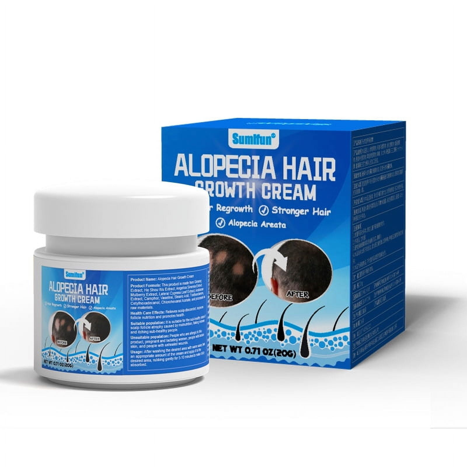 Crema contra la alopecia tu un 1 pieza alivia la caída del cabello y promueve el crecimiento ...