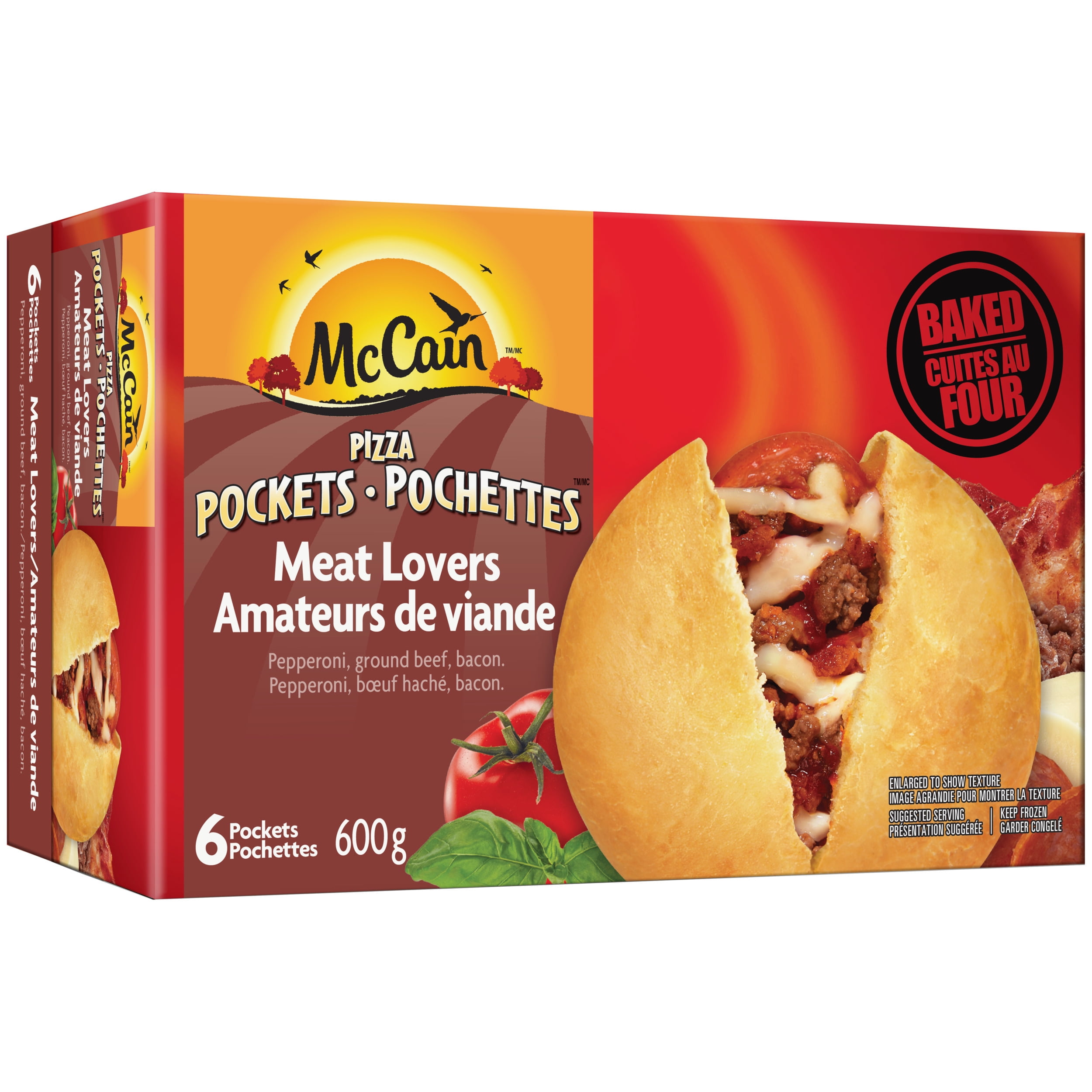 McCain® Pizza Pockets® Meat Lovers Pizza Pockets, Made in Canada from ...