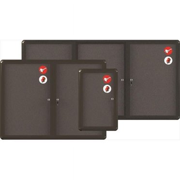 Combination Bulletin Board and Literature Rack for Wall Mount Use ...