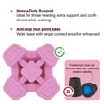 SupreGear, 3/4" Quad Cane Tip, Rubber Base, Light Pink - Walmart.com