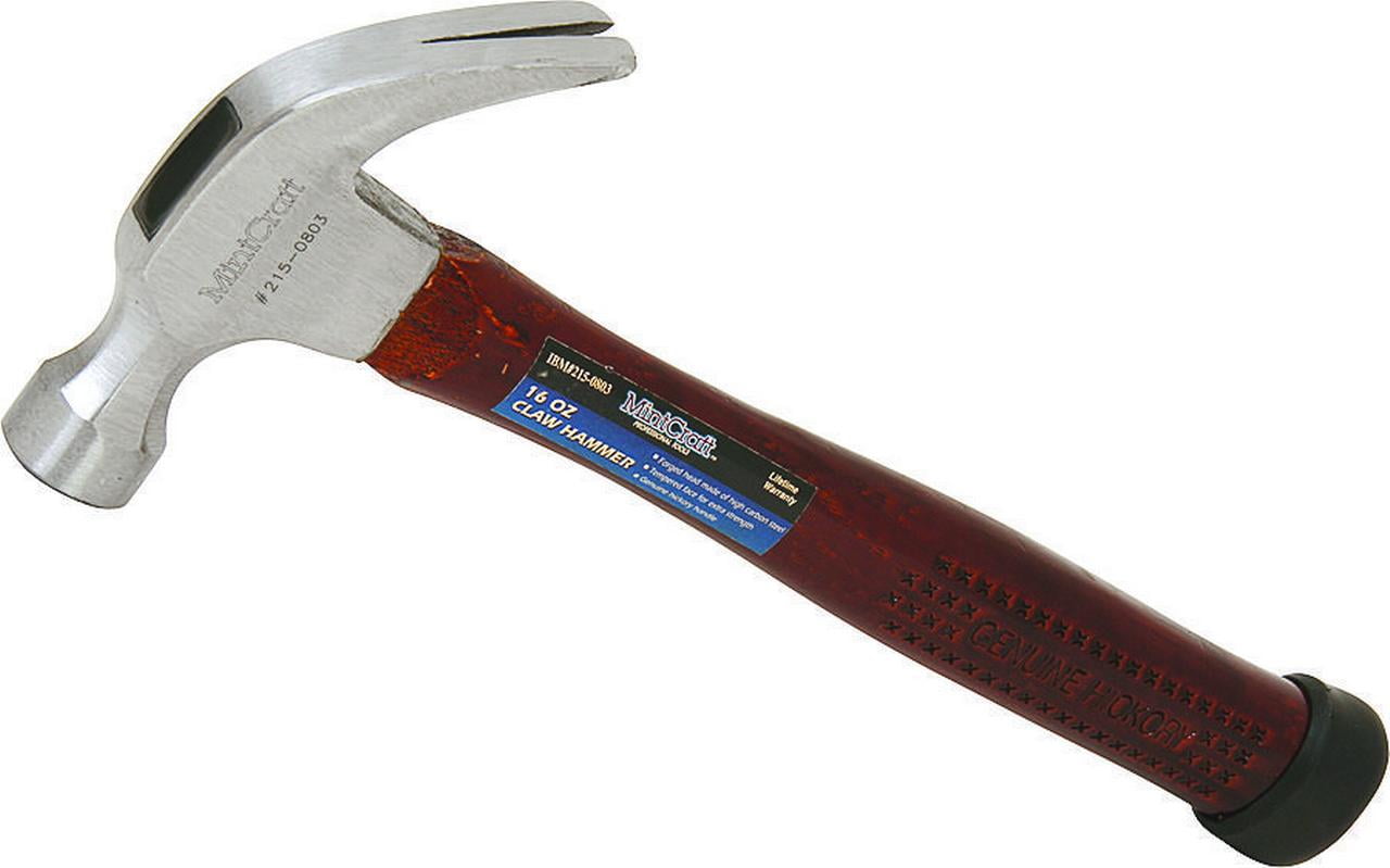 Mintcraft JL20136 Claw Hammer 16 Oz, Wood Handle - Walmart.com