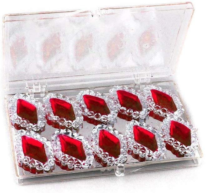 O'Creme Edible Diamond-Framed Rhombus "Diamond Shape" Gemstones 20mm x ...