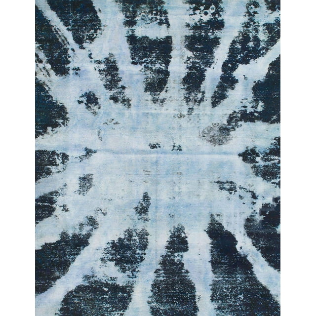 Ahgly Company Indoor Rectangle Abstract Blue Abstract Area Rugs, 6' x 9 ...