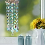 EUWBSSR Colorful Crystal Wind Chimes, Handmade Garden Hanging, Indoor ...