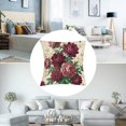 Botanical Lush Peony And Dahlia Flowers with Gold VinesSet of 2 Premium ...