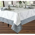 Newbridge Valencia Washable Rectangular Table Linens Cloth, Damask ...