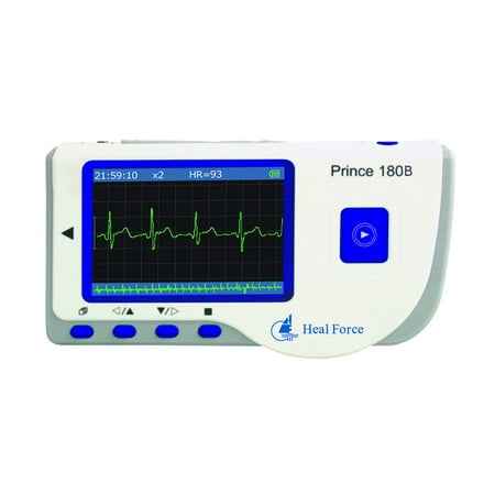 Prince 180B1 Portable Heart Rate Monitor Unit, 10 Hour Continuous ...
