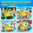 KOPPOP Animal Water Park Toddler Water Table - Beach Toy with Rotating ...