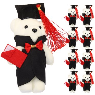 9" Graduation Plush Teddy Bear with Cap & Diploma Holding Heart Frame ...