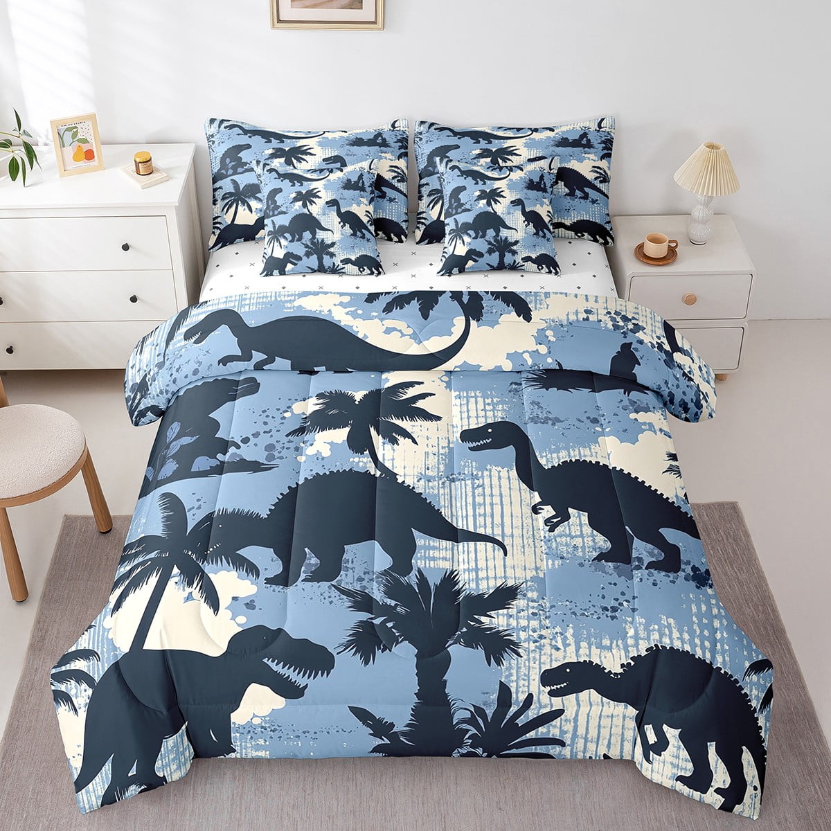 Click here for Yst Dinosaur Bed In A Bag Queen Comforter Set 7 Pi... prices