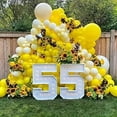 Yellow Balloon Garland Arch Kit - 142pcs Macaron & Metallic Golden ...
