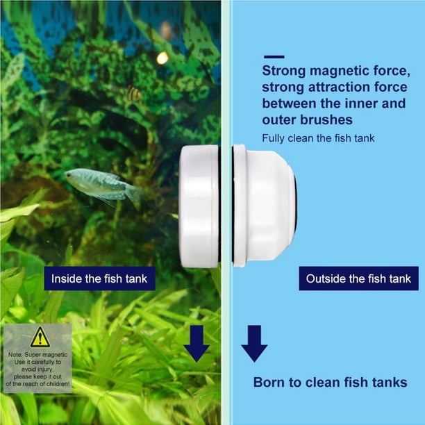 Magnetic Fish Tank Aquarium Cleaner Brush Magnetic Magnetic Magnetic ...