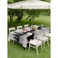 Black Deer Rectangle Outdoor Tablecloth with Umbrella Hole Mountain ...