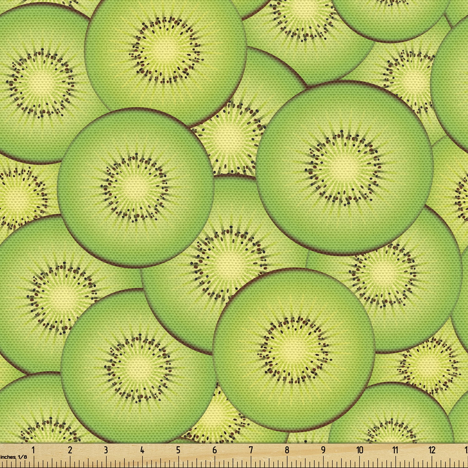 Kiwi Upholstery Fabric by the Yard, Illustration of Continuous Pattern ...