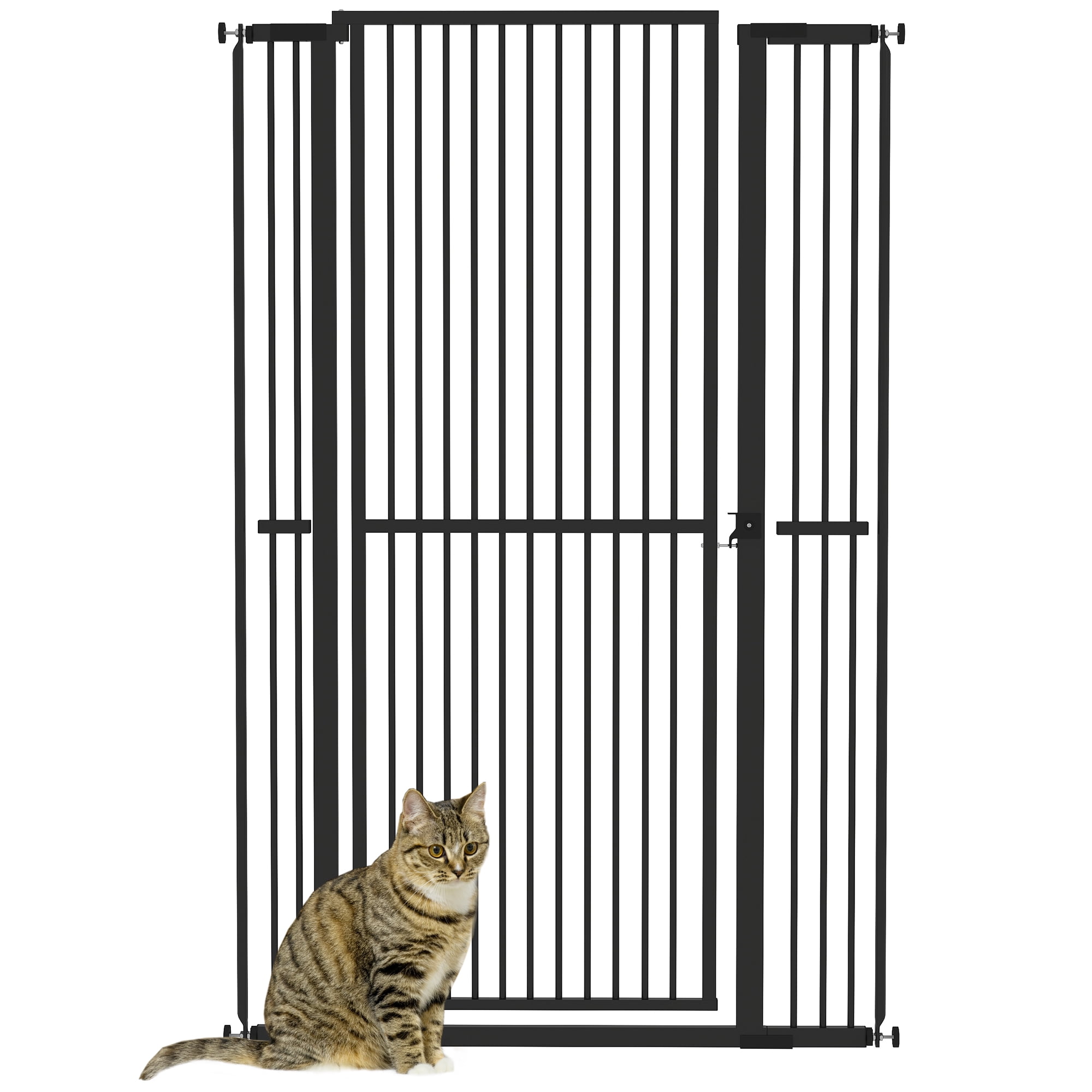 Click here for Pawhut 59 Extra Tall Cat Gate  30-41 Pet Gate  Bla... prices