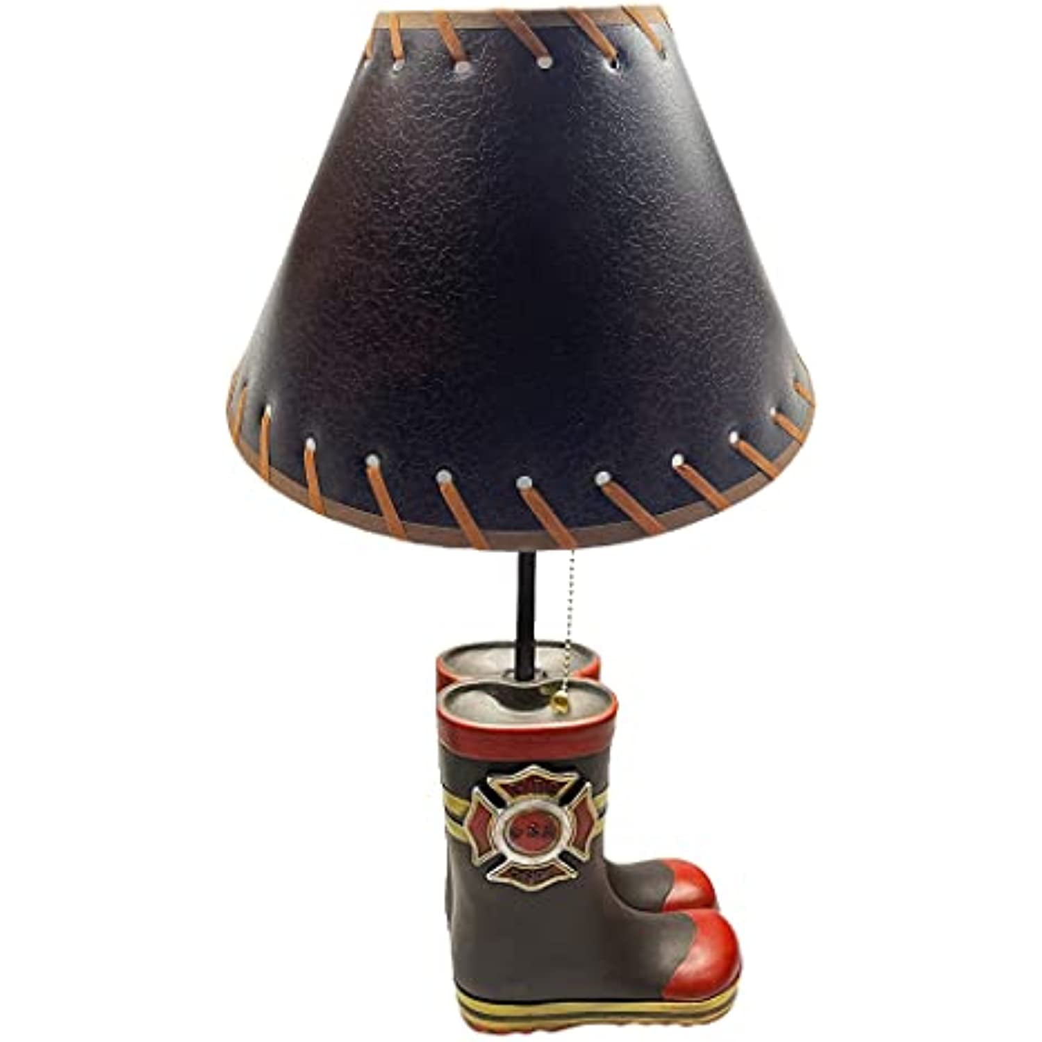 Urbalabs Firman Double Boot Fire Station Desk End Table Standing Table ...