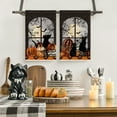 Black Cat Pumpkins Trick or Treat Halloween Kitchen Dish Towels Set of ...