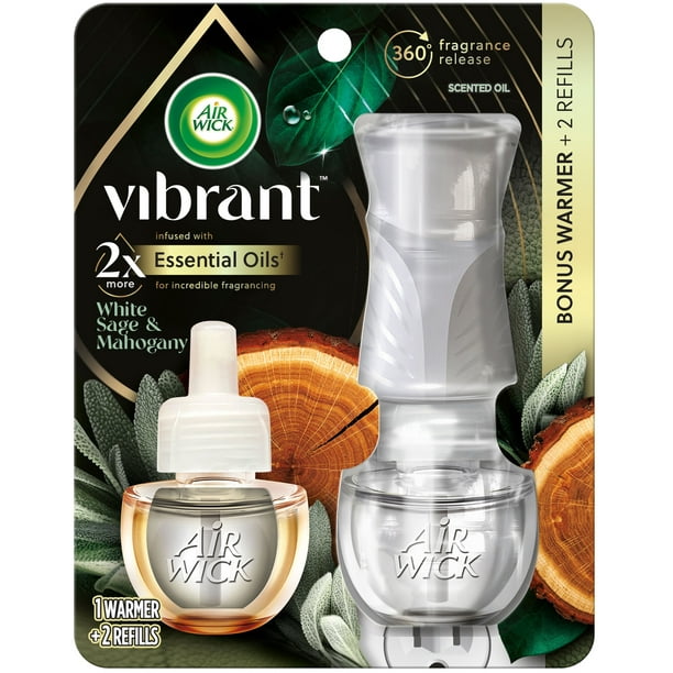 Air Wick Vibrant Plug in Scented Oil Starter Kit (Gadget + 2 Refills ...