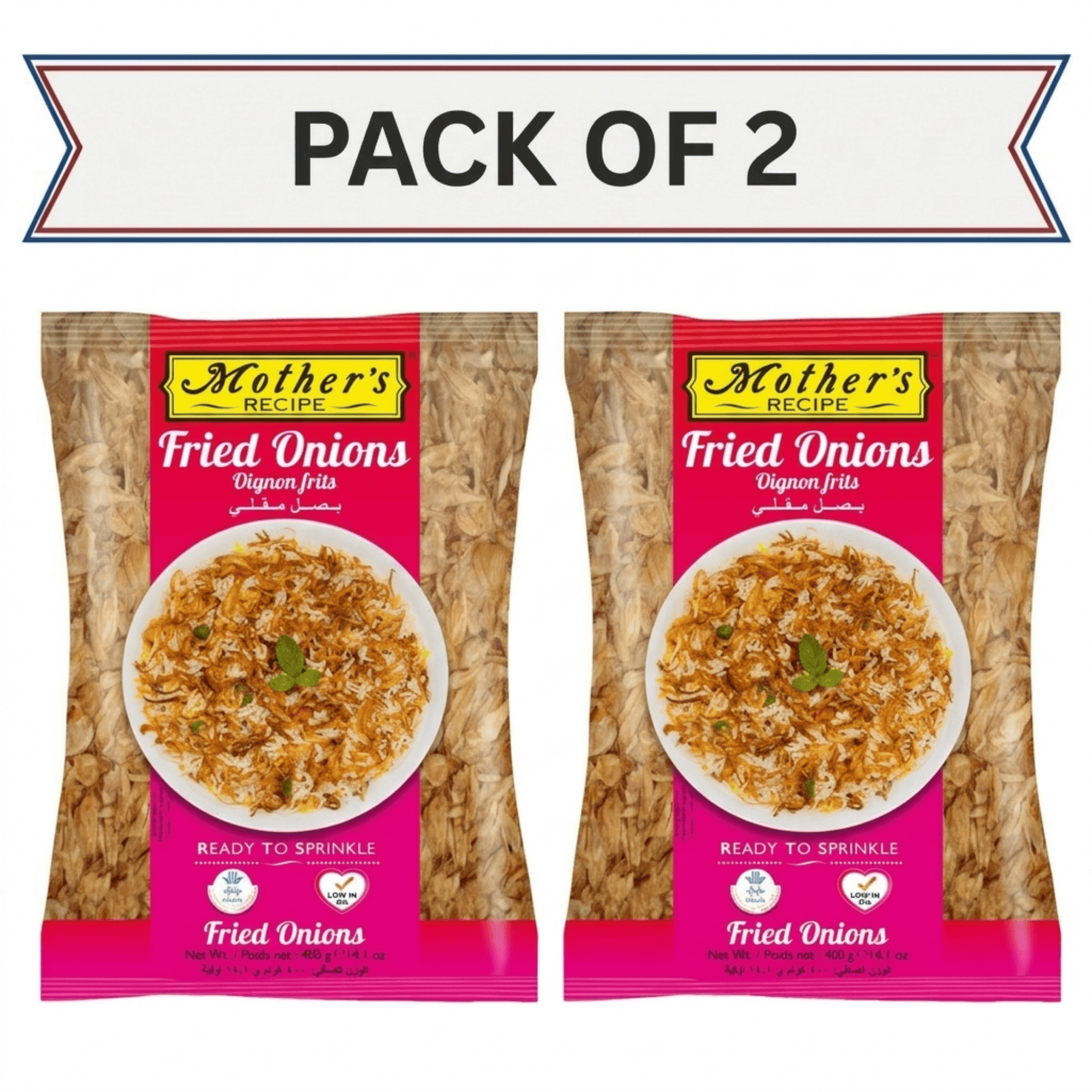 Click here for Mothers Recipe Fried Onions 400g  Pack Of 2 800g prices