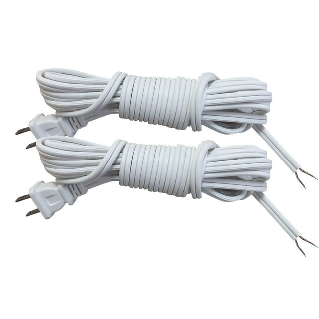 Royal Designs, Inc. Lamp Cord with Molded Plug, Stripped Ends Ready for ...
