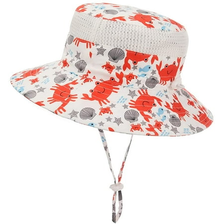 Baby Sun Hat Adjustable - Outdoor Toddler Swim Beach Pool Hat Kids UPF ...