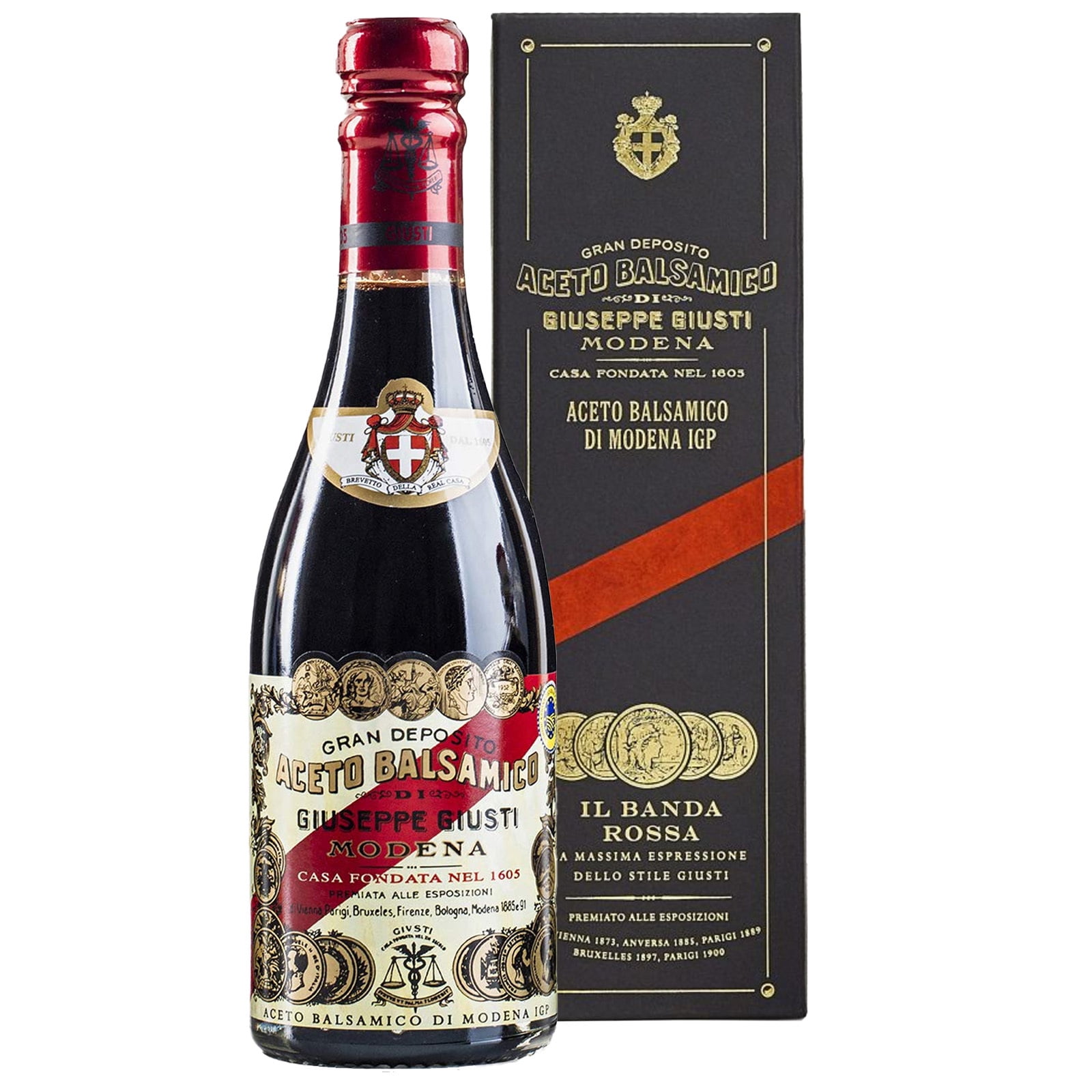 Giusti Giuseppe Modena Balsamic Vinegar, 5 Gold Medals "Banda Rossa ...