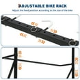 Bike Storage Rack Heavy Duty 5-Bike Freestanding, Adjustable Height ...