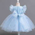 Dress for Girls Sky Blue Girls Dress Tulle Dress Toddler Tea Party ...