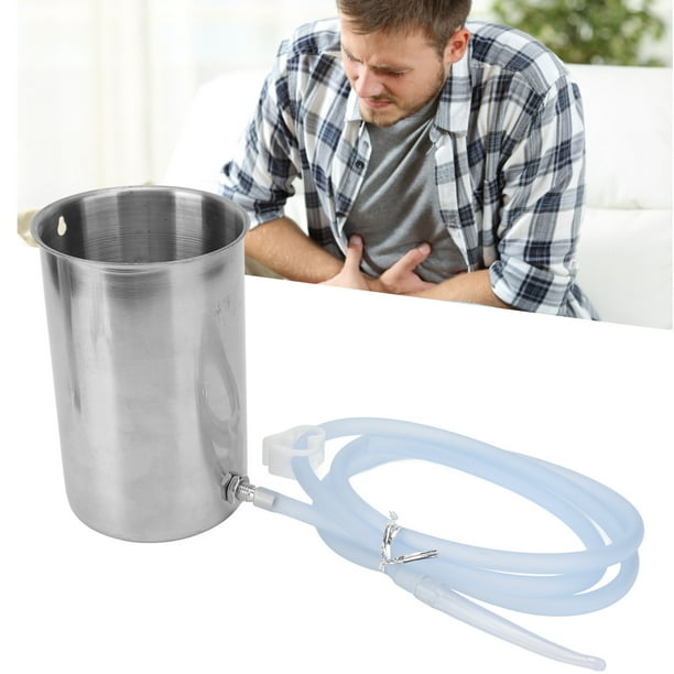 Enema Bowel Device,1L Enema Bucket Kit Colon Cleansing Enema Set L ...