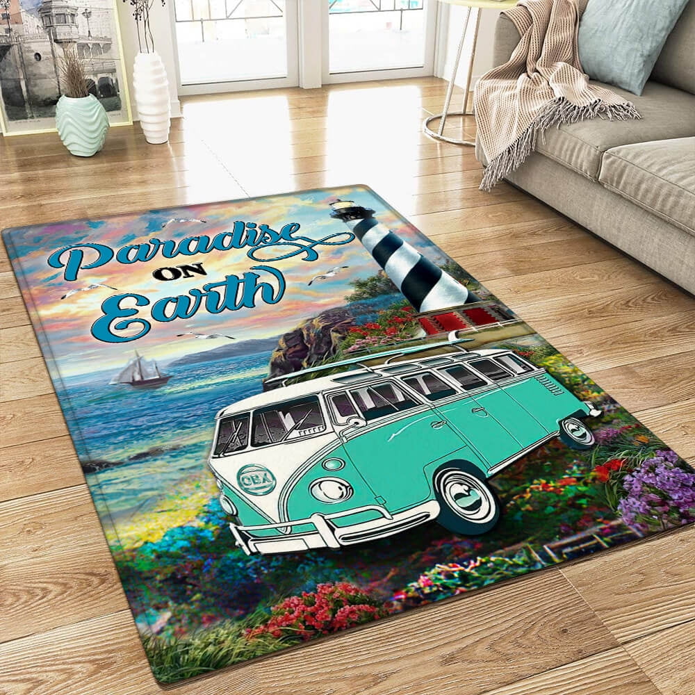 Rectangle Area Rug For Living Room, Bedroom, Lighthouse Rug - Paradise ...