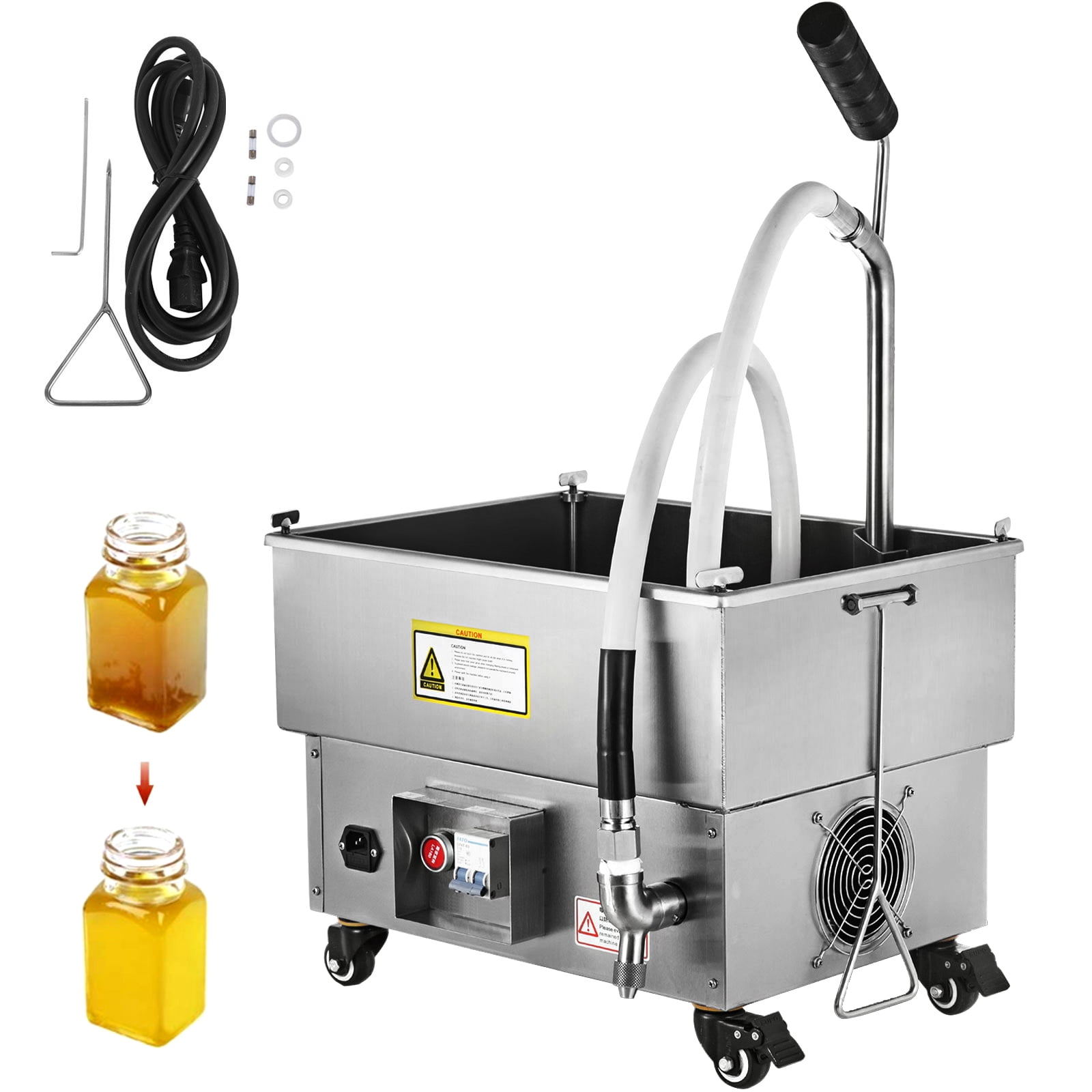 Buy VEVOR Mobile Fryer Filter 44LB. Capacity Oil Filtration System 300W ...