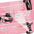 SHELL 20V Lightweight Cordless Drill Set, Pink Power Drill, Home Tool ...