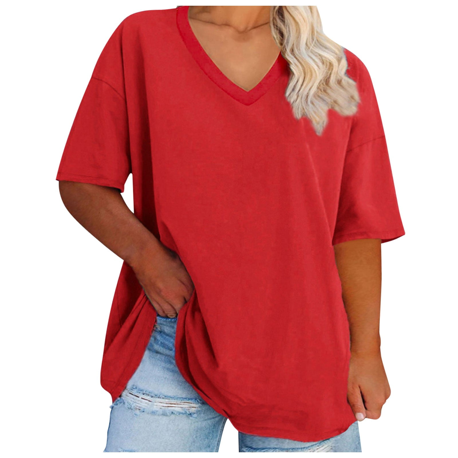 Click here for Homesphere Womens Plus Size V Neck T Shirts Summer... prices