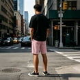 GrmtClth Men's Casual Shorts Daily Wear Loose Natural Linen Fabric ...