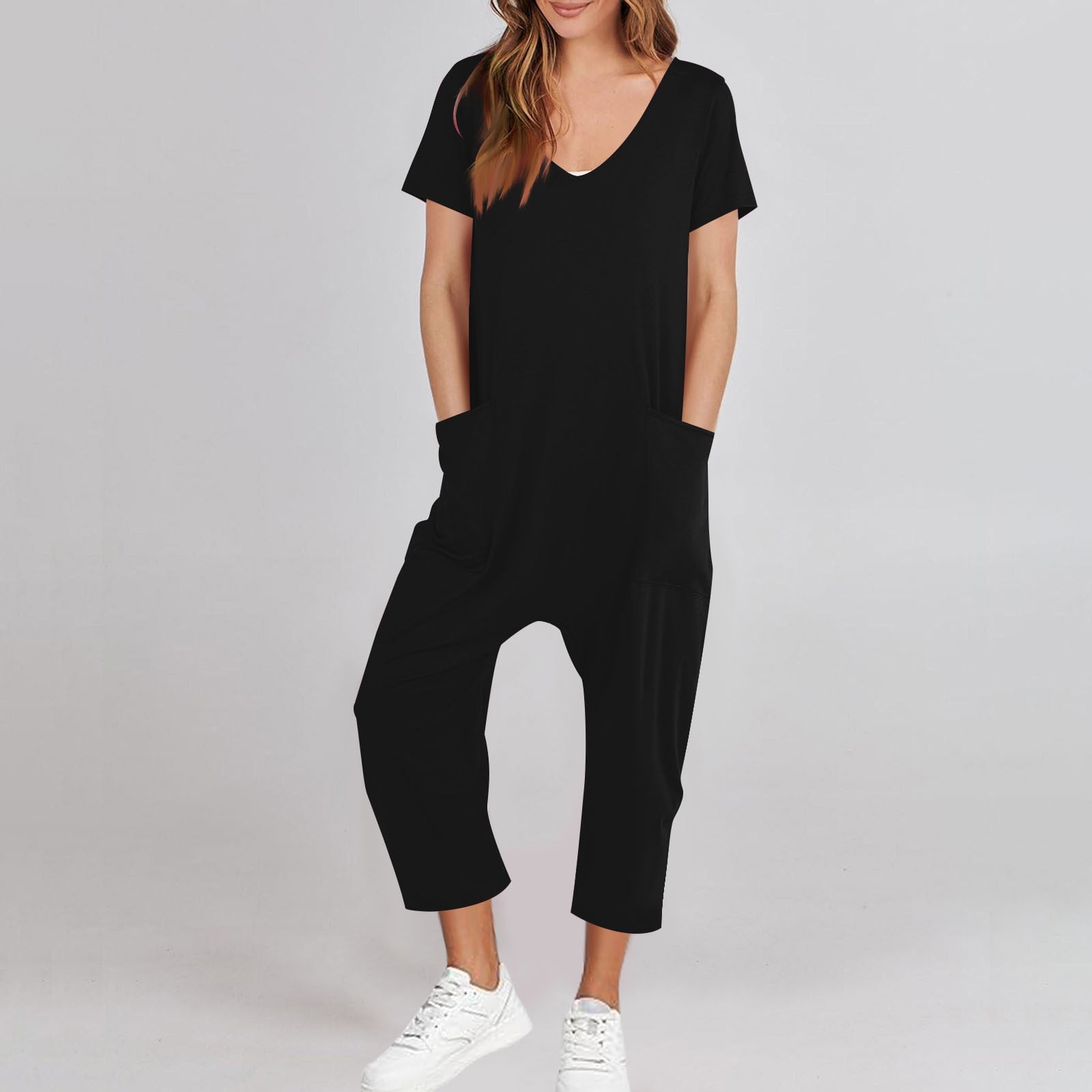 Click here for Lovzfmll Womens Jumpsuit  Fashion Casual Short Sle... prices