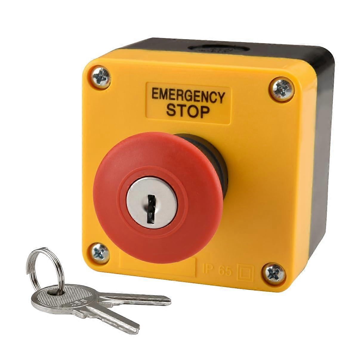 Weatherproof Emergency Stop Switch Red Panel Push Button Switch 660V ...