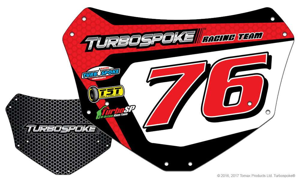 Turbospoke Red #76 Racing Number - Walmart.com