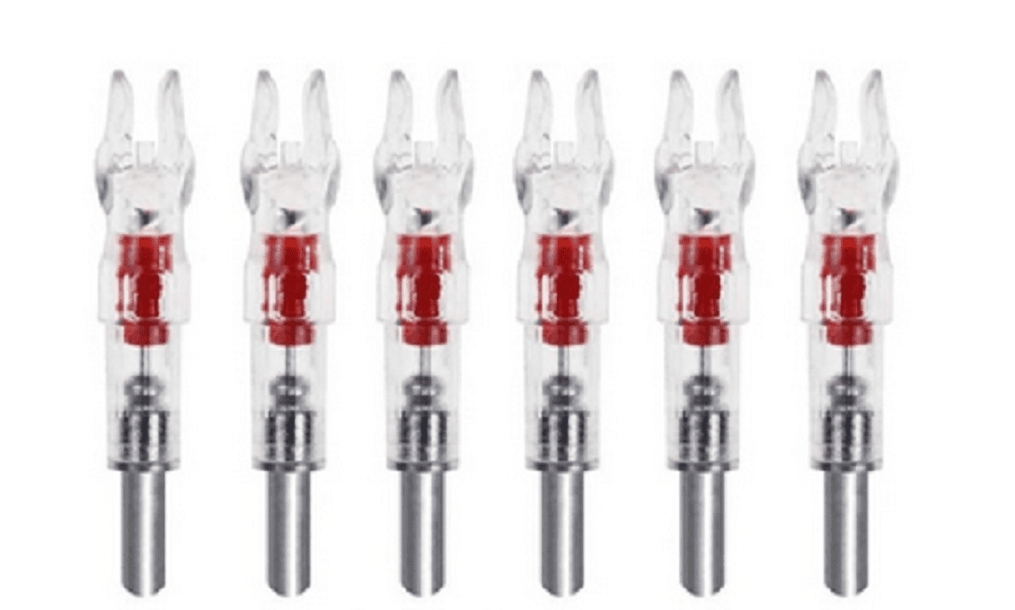 LED Lighted Nocks(Pack of 6) for Arrows with .244/6.2mm Inside Diameter ...