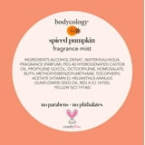 Bodycology Spiced Pumpkin Body Mist Fragrance for Women, Fall Scent, 8 ...
