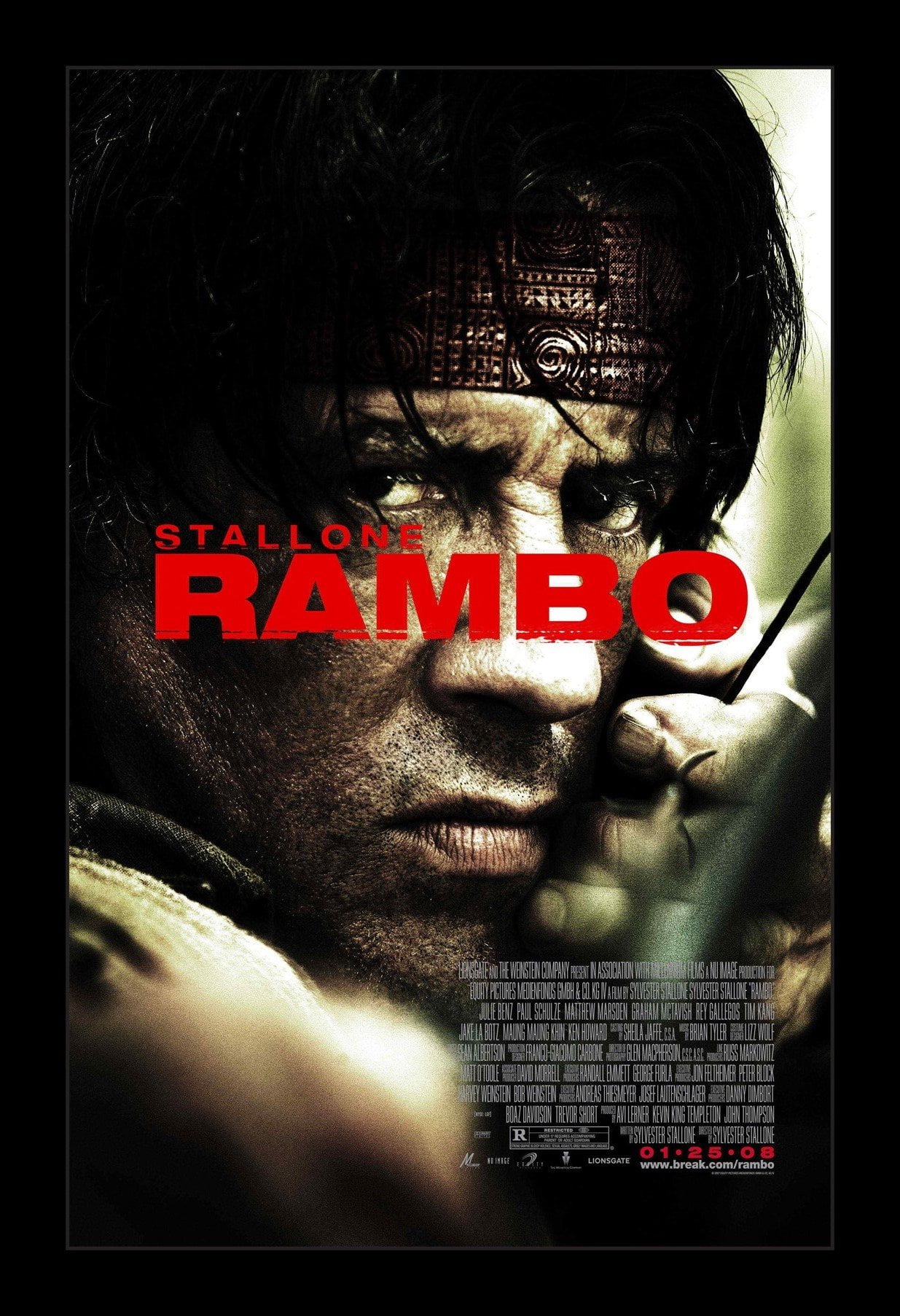 RAMBO - 11x17 Framed Movie Poster - Walmart.com
