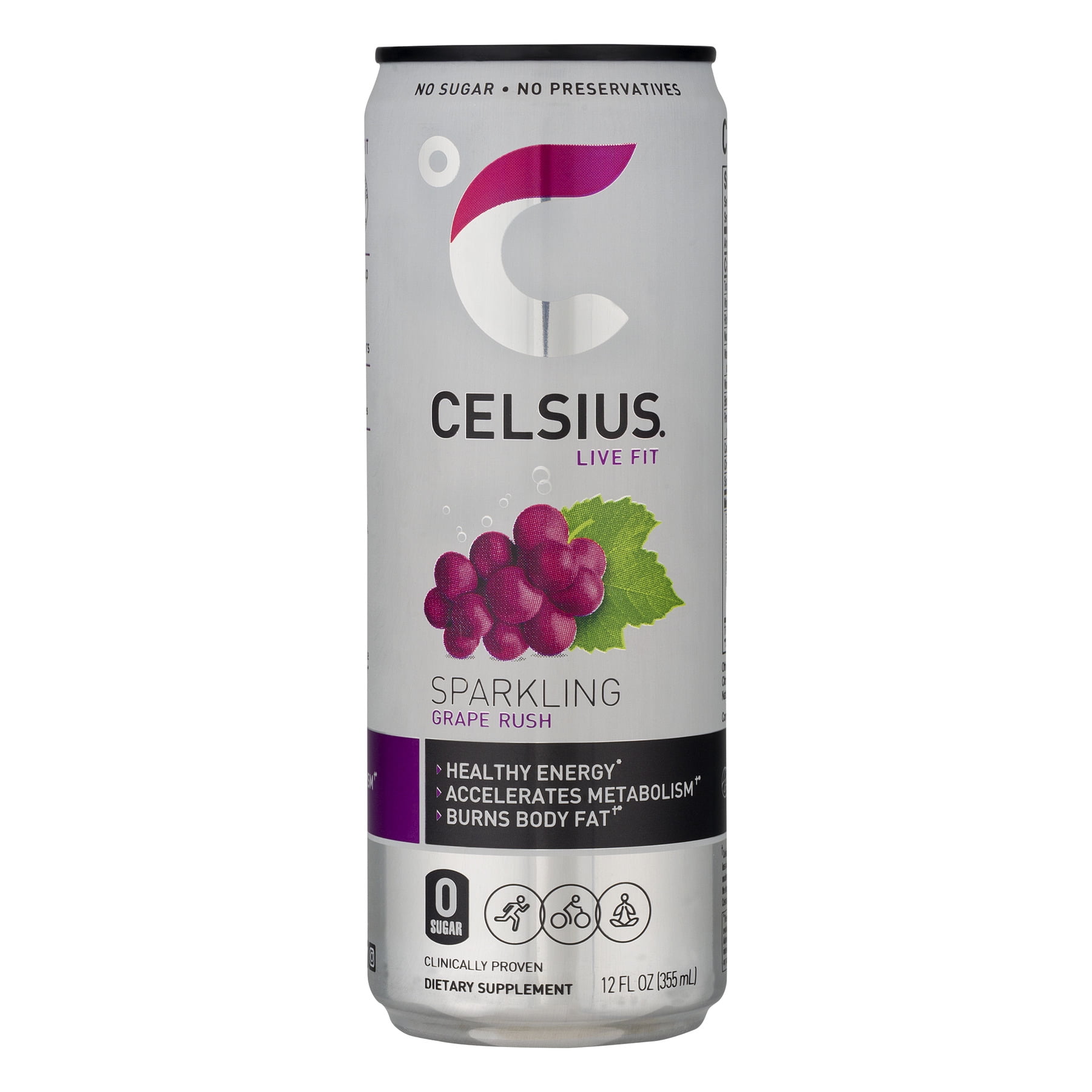 Celsius Celsius Sparkling Grape Rush, 12 oz - Walmart.com