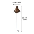 Dyegold Garden Decor Echinacea Metal Garden Decoration Rusty Iron Cone ...