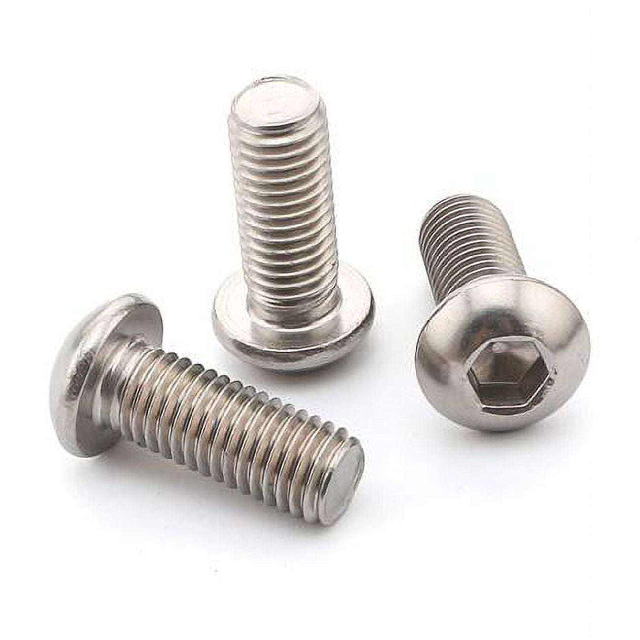 100 Piezas M6 acero inoxidable 304 tornillos cabeza Allen M5x8mm ...